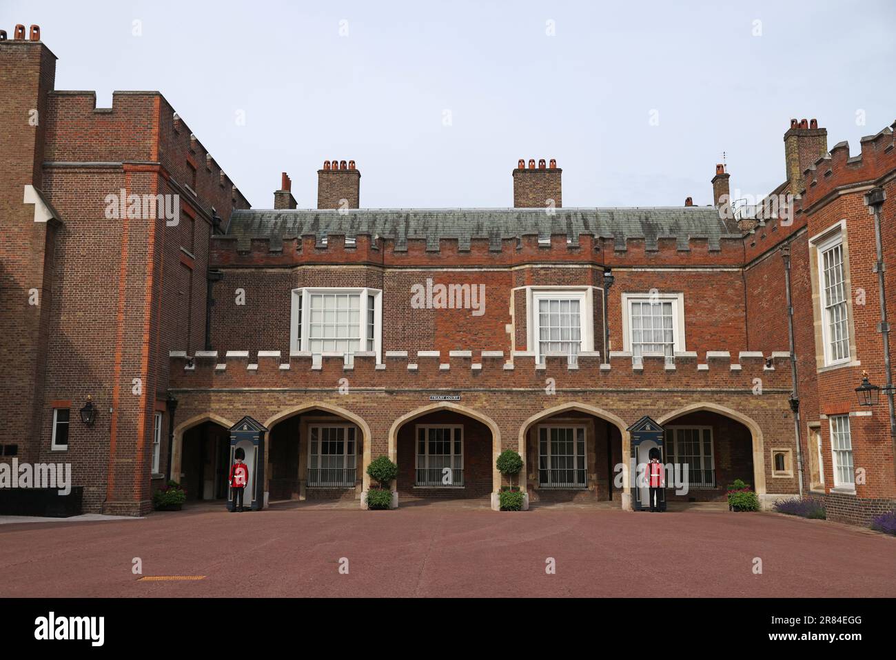 Friary Court at St. James Palace at Trooping the Colour. Trooping the ...