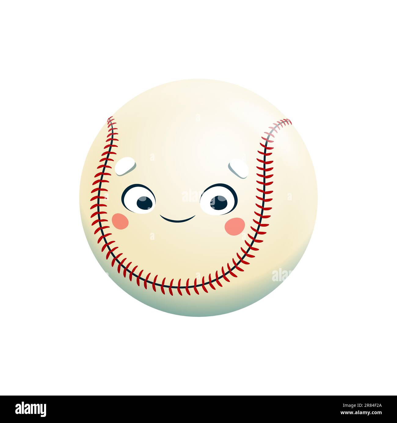 Cartoon baseball ball, back to school and education vector funny ...