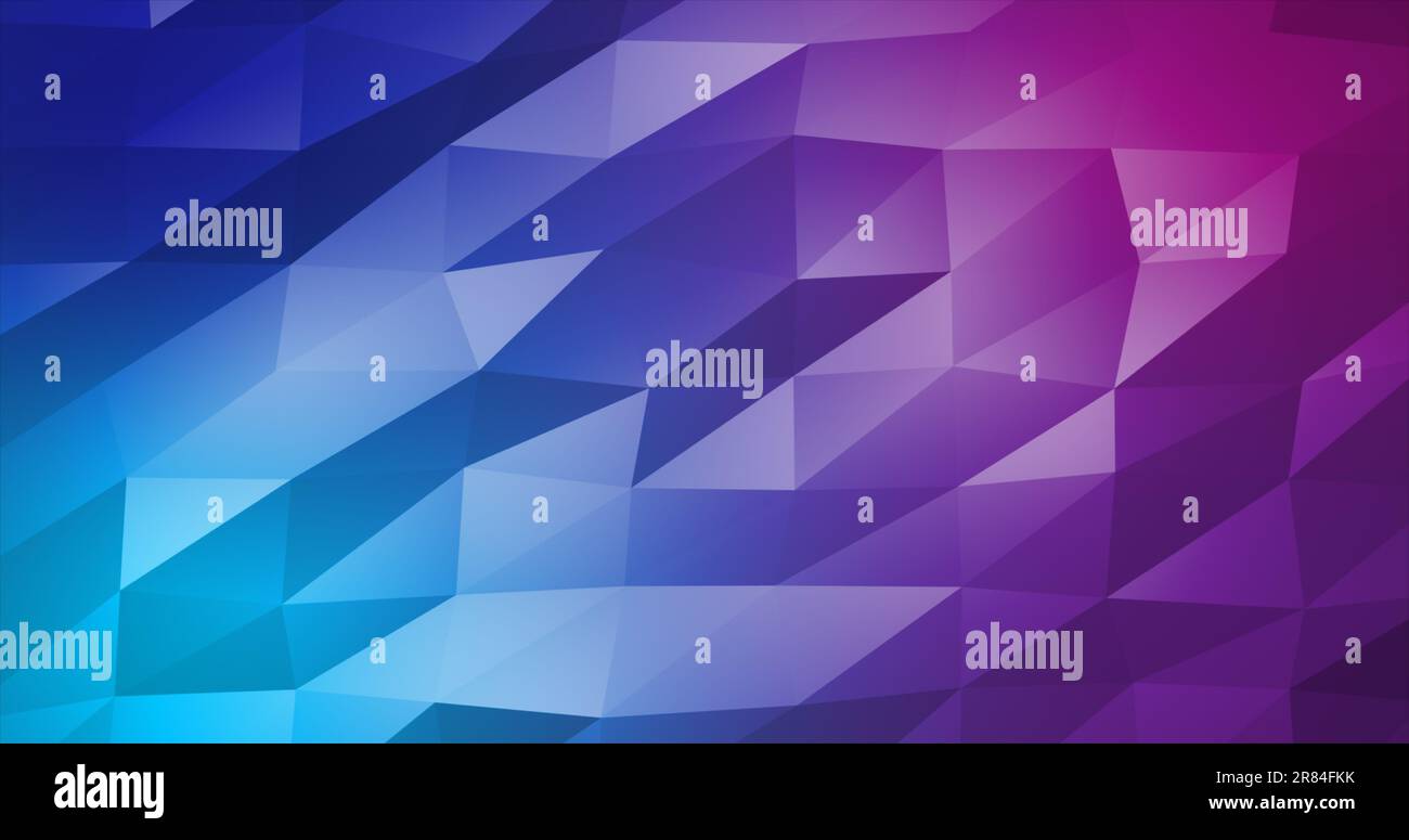 Abstract moving triangles blue purple low poly digital futuristic ...