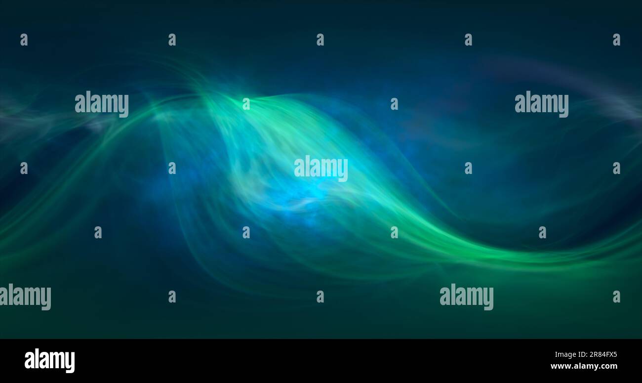 Abstract waves of iridescent glowing energy magical cosmic galactic ...