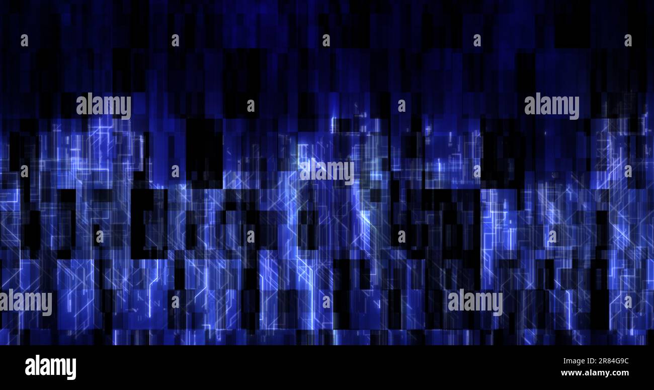 Abstract glowing energy futuristic blue hi-tech abstract background ...