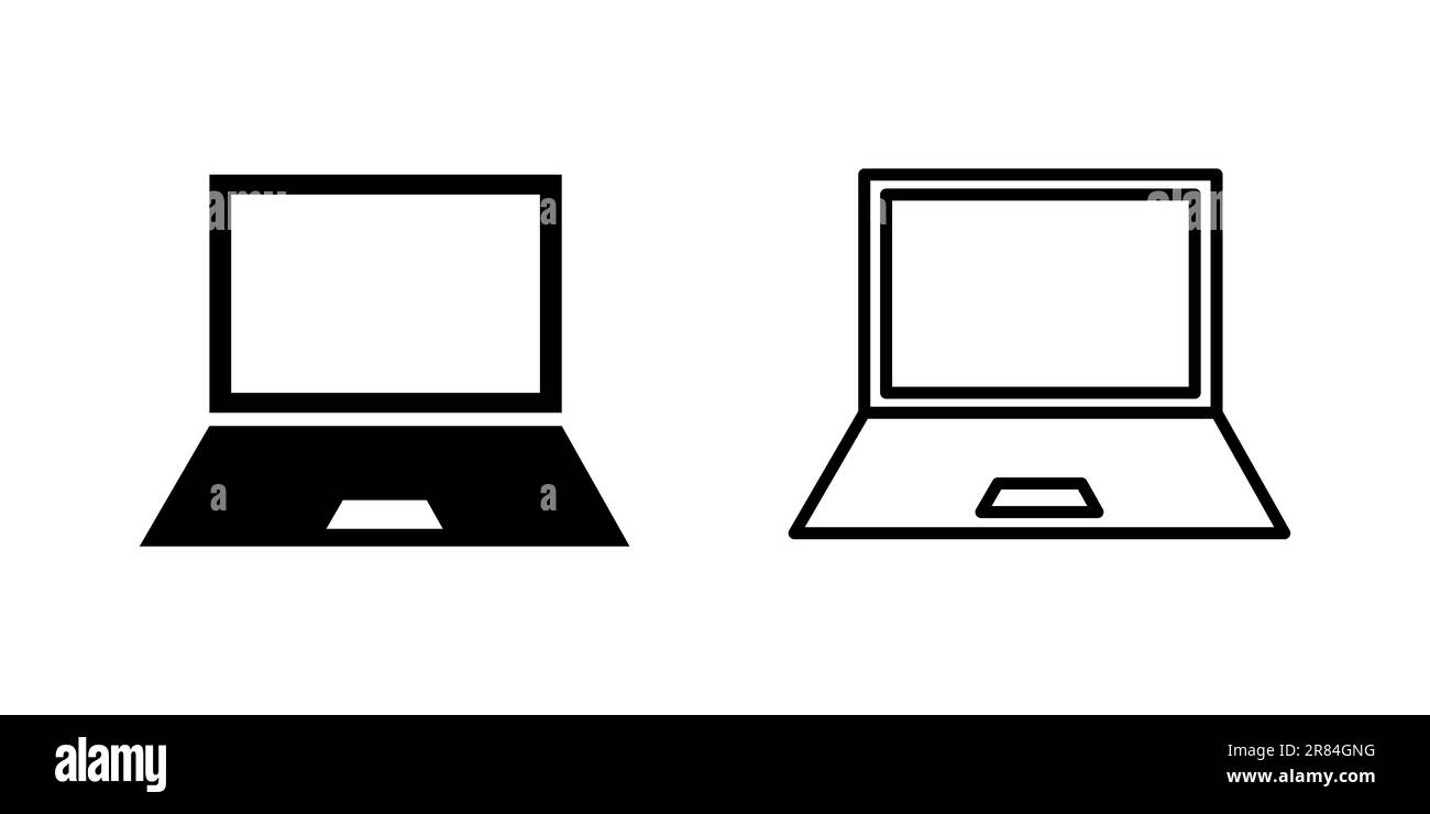 Laptop icon set. computer icon vector Stock Vector Image & Art - Alamy