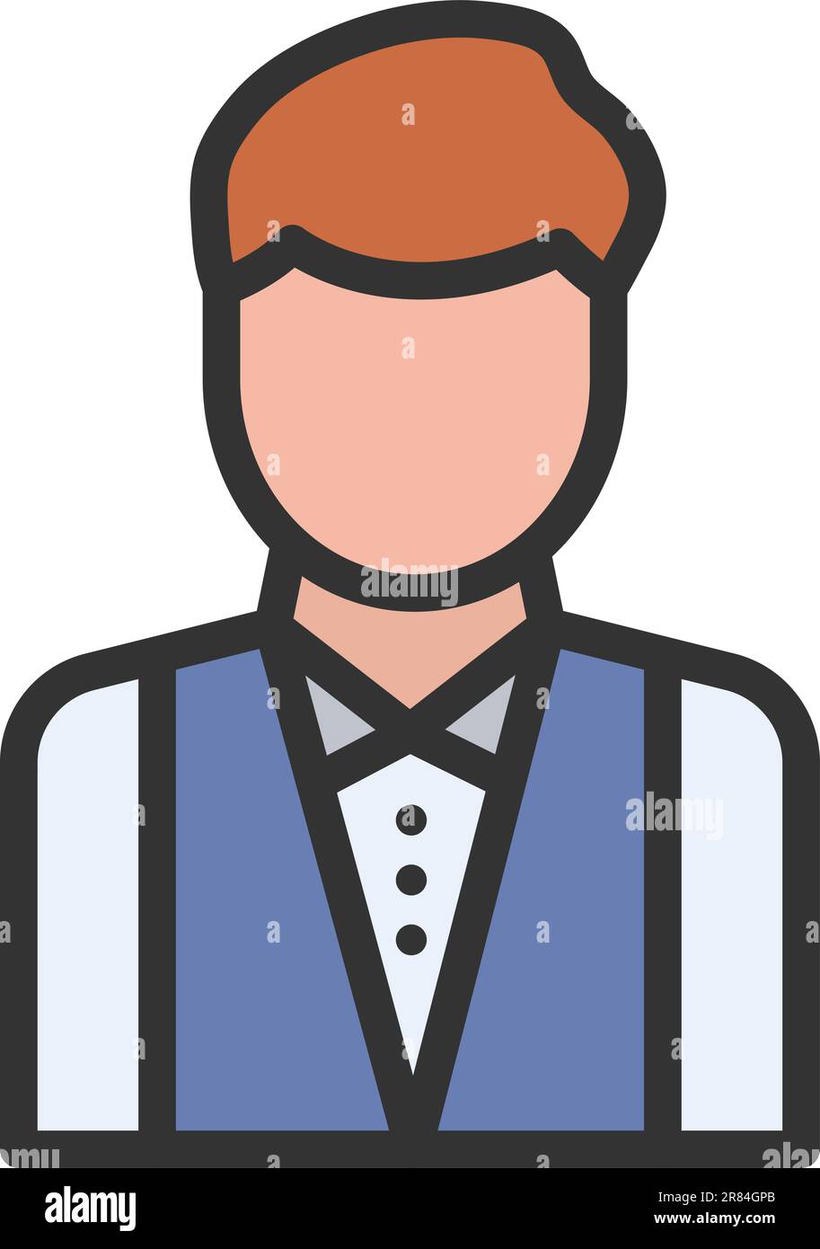 Waiter icon vector image Stock Vector Image & Art - Alamy