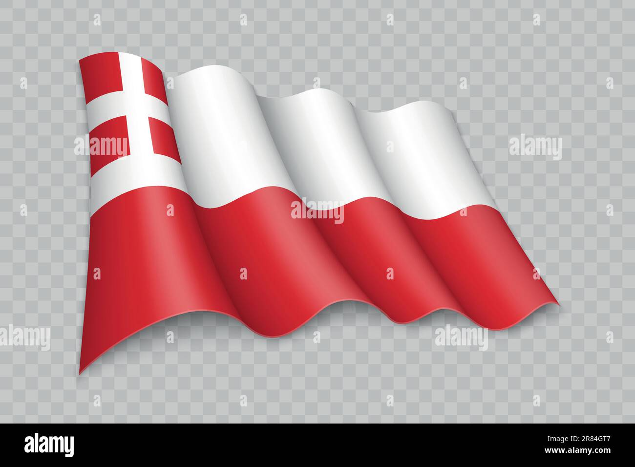 3D Realistic waving Flag of Utrecht is a state of Netherlands on ...