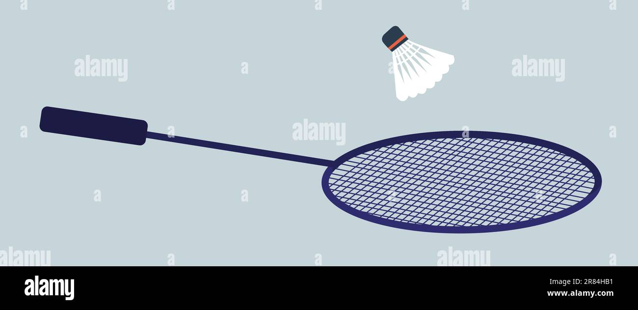 shuttlecock and racket badminton healthy sport workout athlete ...