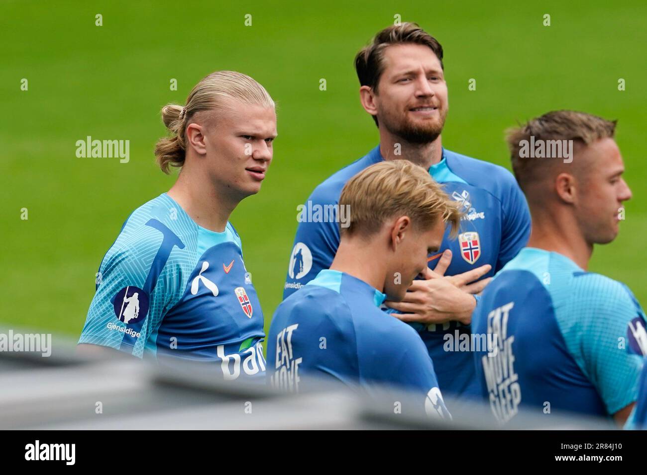 Oslo 20230619.Erling Braut Haaland, Stefan Strandberg and Martin ...