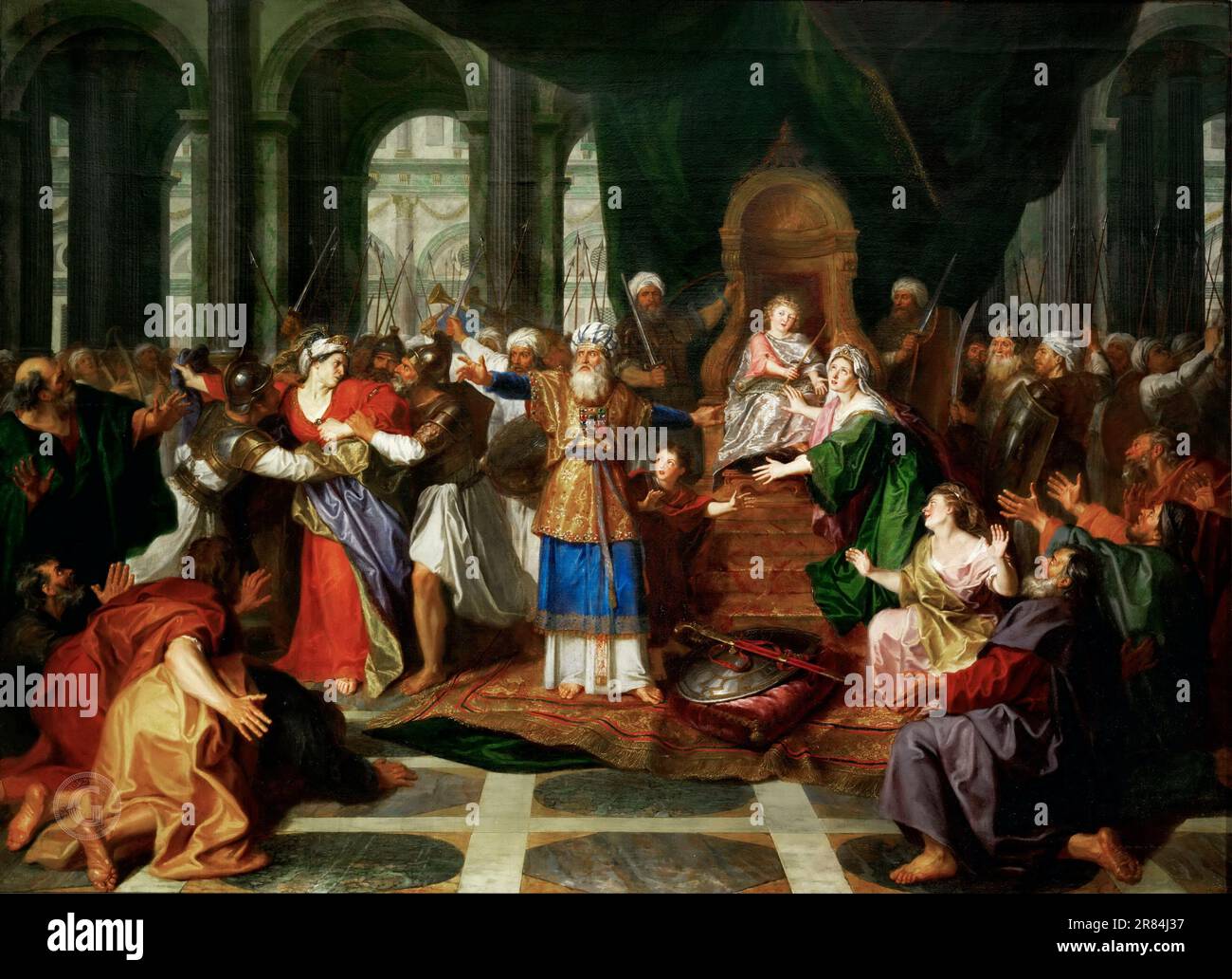 Antoine Coypel -- Athalia Driven from the Temple before 1697 Stock ...