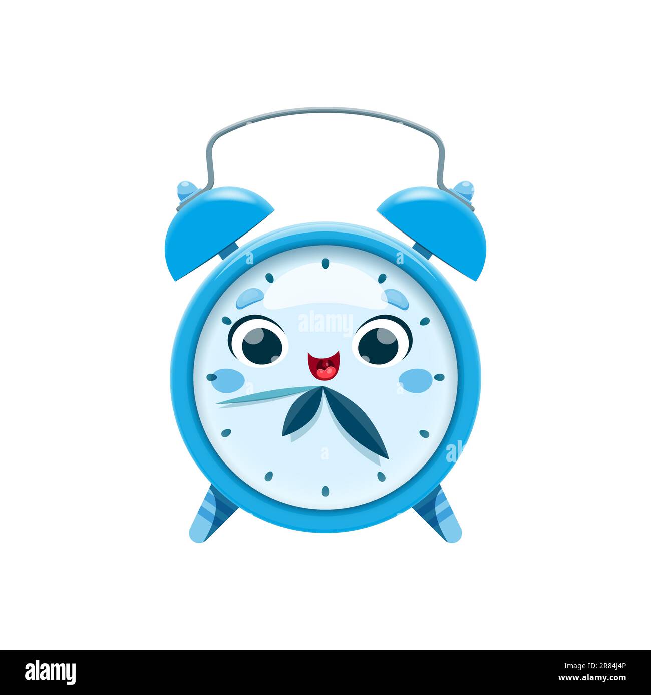 Cartoon alarm clock, school character or education mascot, vector happy ...