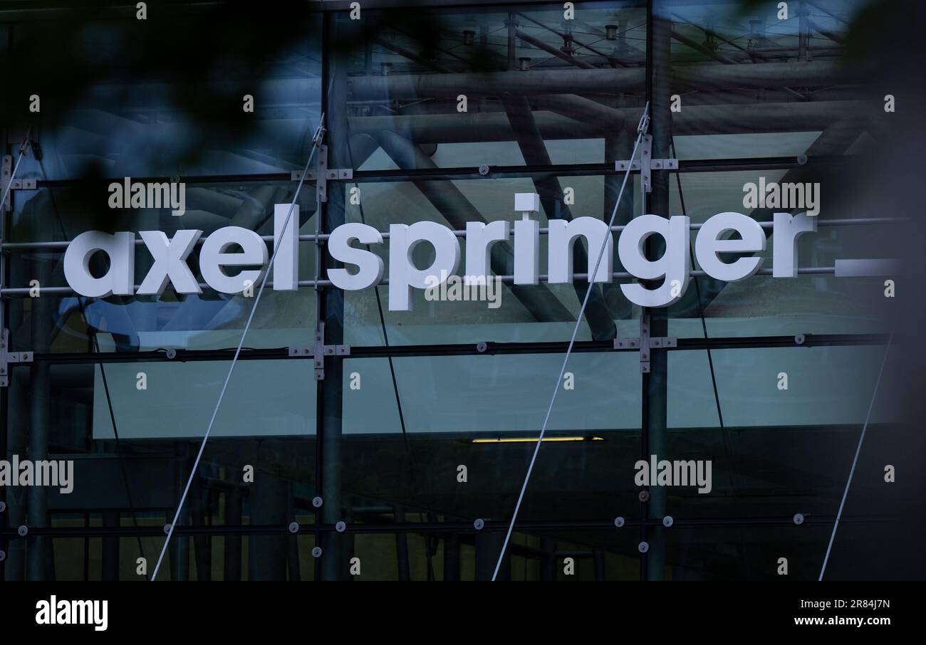 Berlin, Germany. 19th June, 2023. The logo of the Axel Springer ...