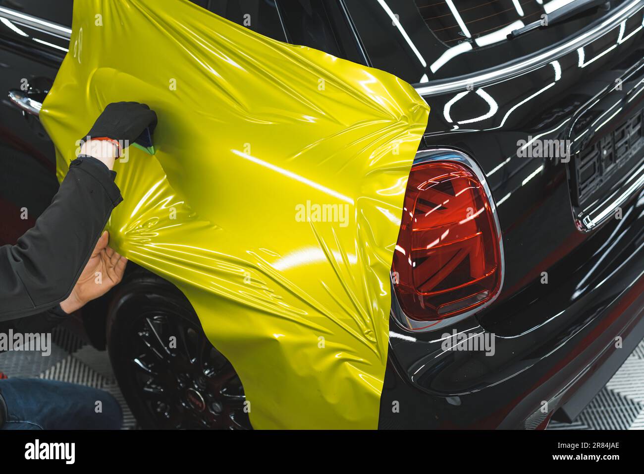 Professional vinyl wrapping hi-res stock photography and images - Alamy