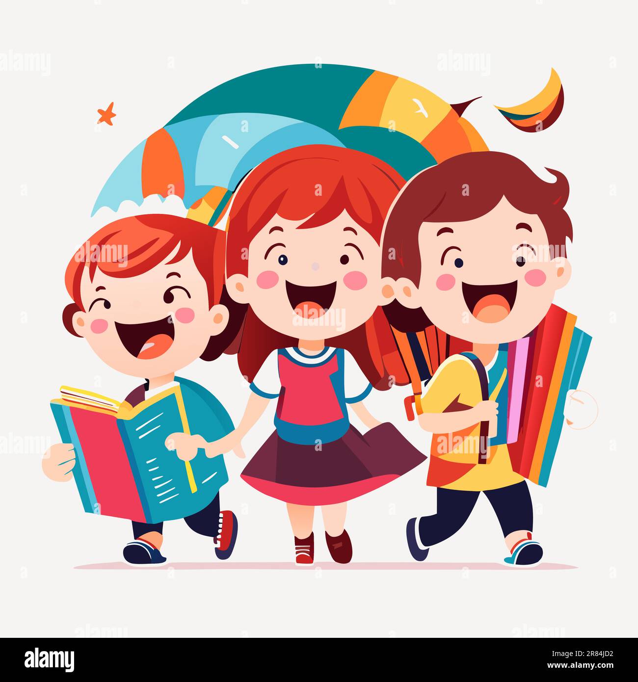 Happy Child At School