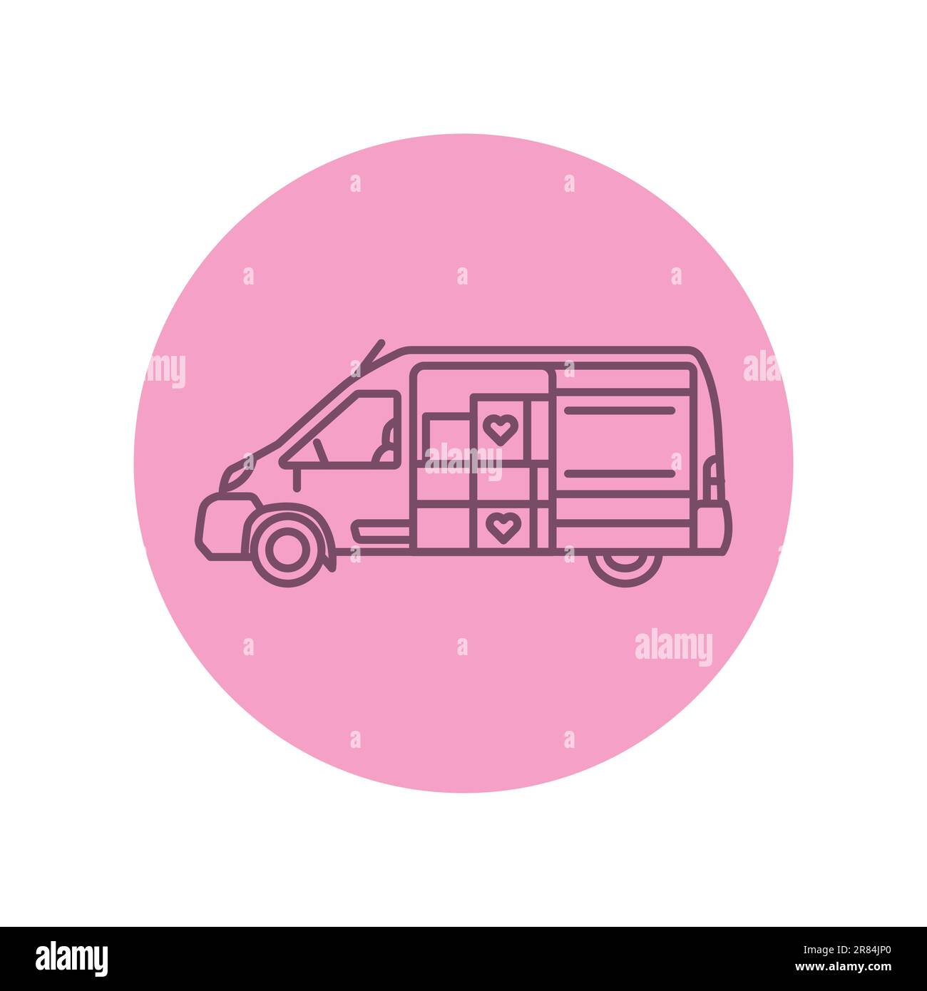 Humanitarian aid black line icon. Pictogram for web page, mobile app ...