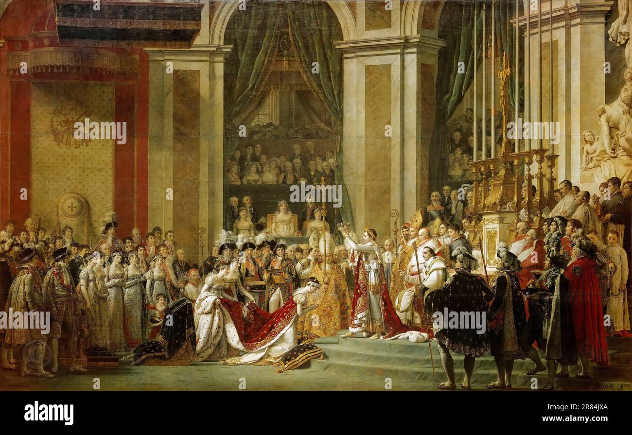 Louvre – Jaques-Louis David - The Coronation of the Napoleon and ...