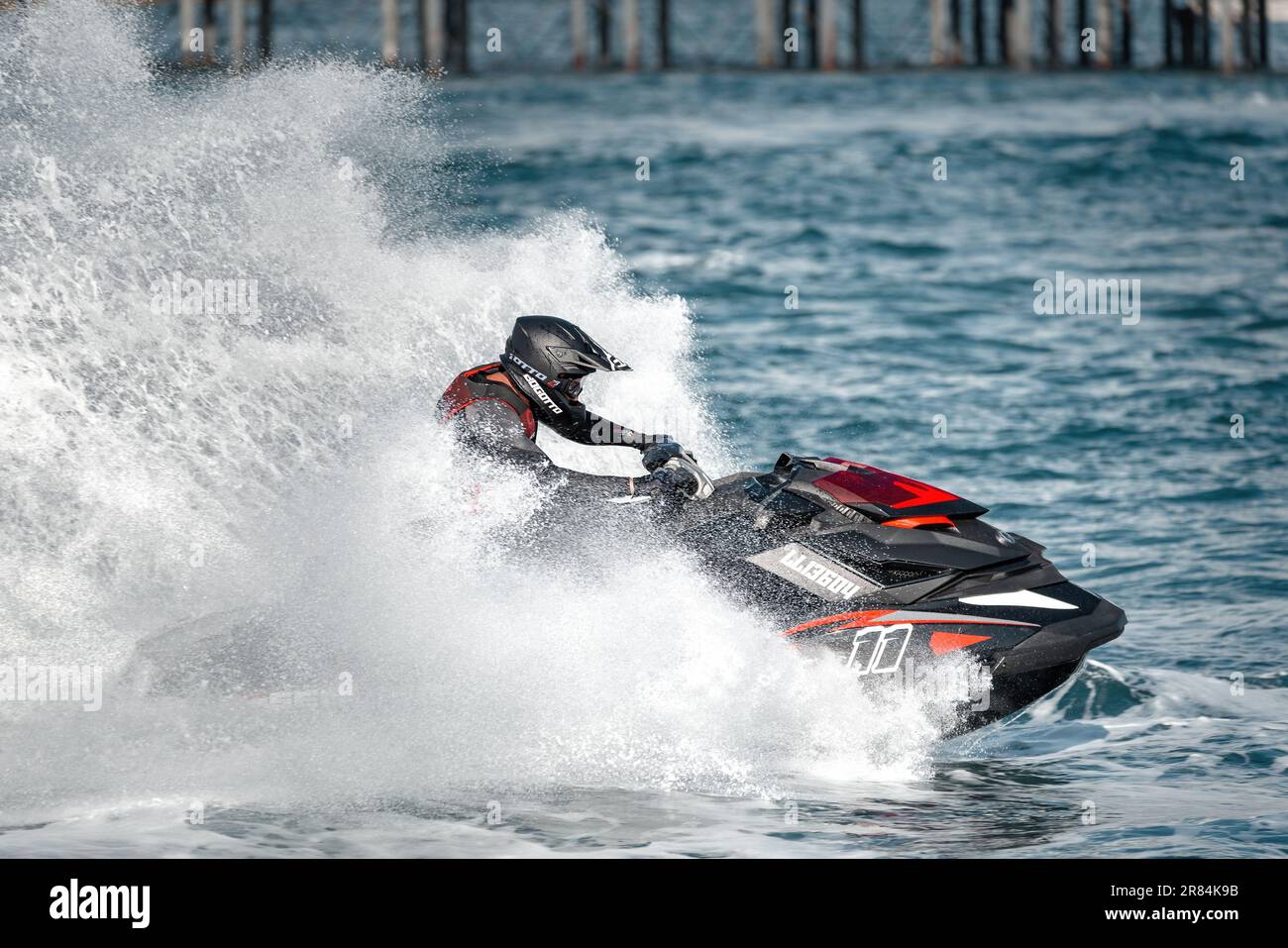 Limassol, Cyprus - November 26, 2022: Jet ski rider during races Stock ...