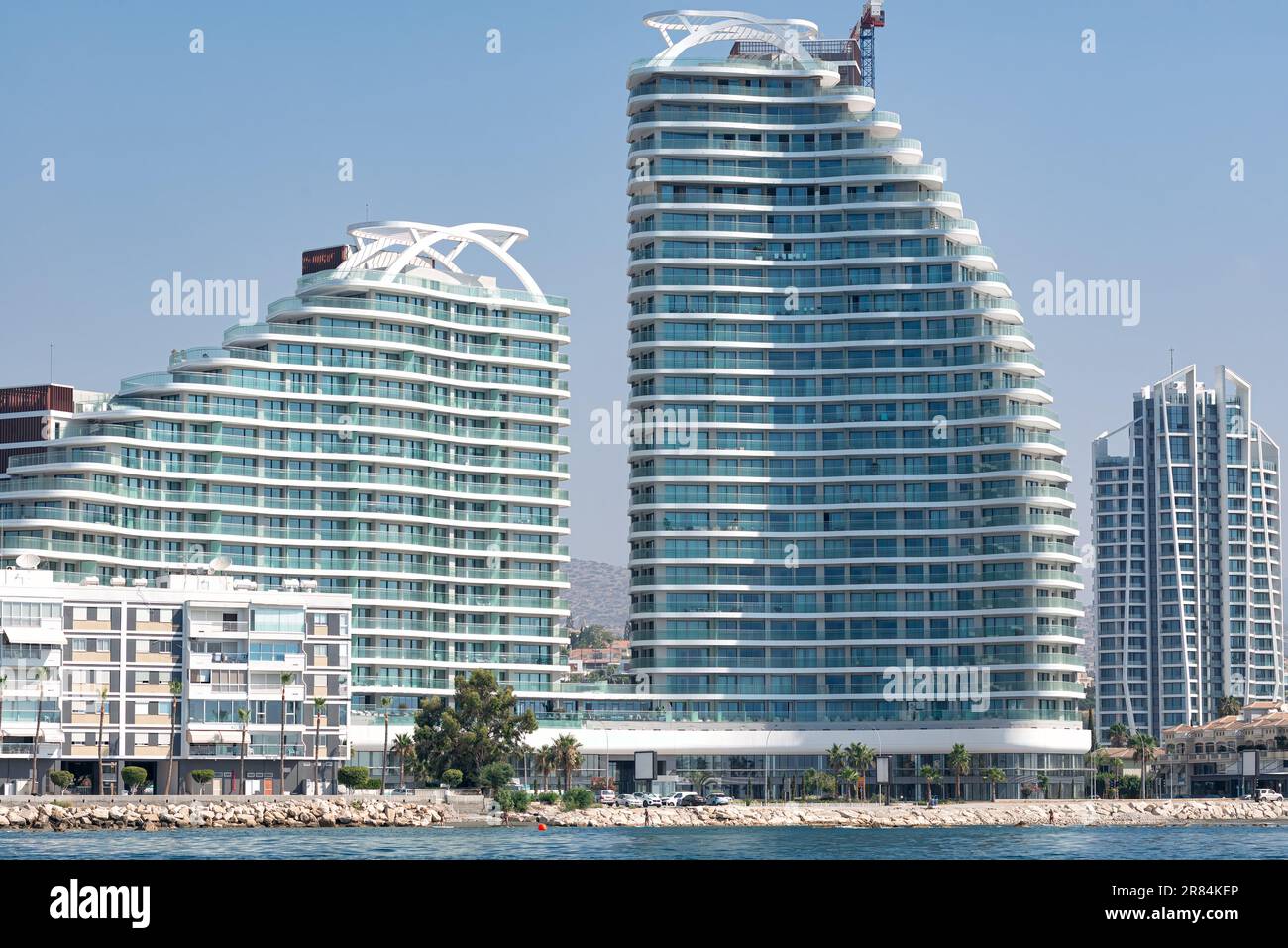Limassol cityscape as viewed from the sea. Cyprus Stock Photo - Alamy