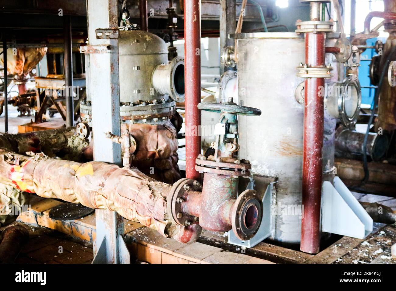 Repair of chemical process equipment of pipelines, pumps, tanks, heat ...