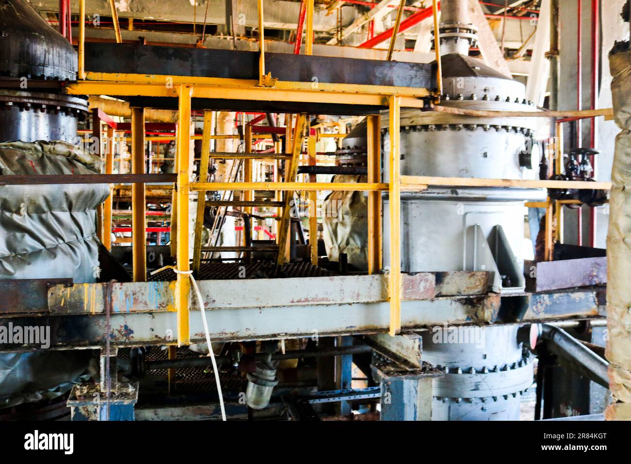 Repair of chemical process equipment of pipelines, pumps, tanks, heat ...