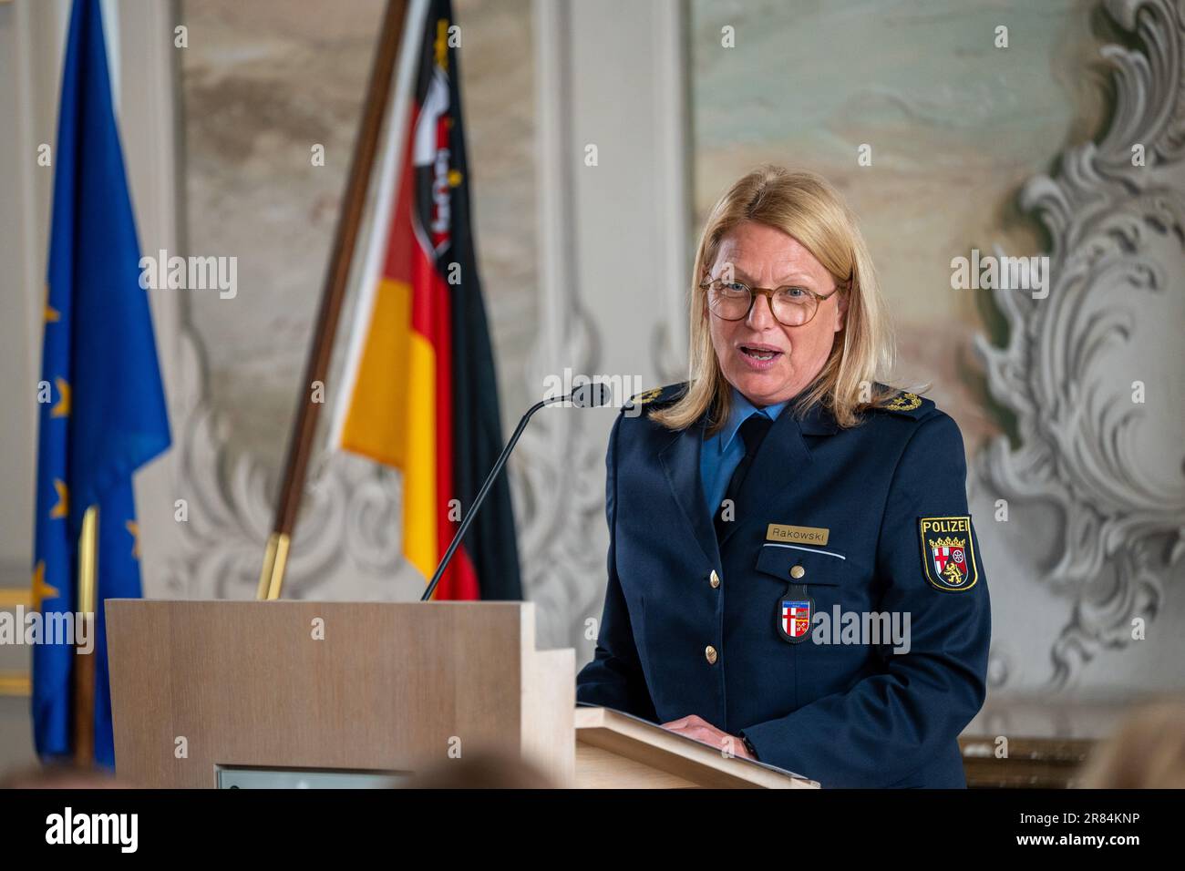 Trier, Germany. 19th June, 2023. The head of the Trier police ...
