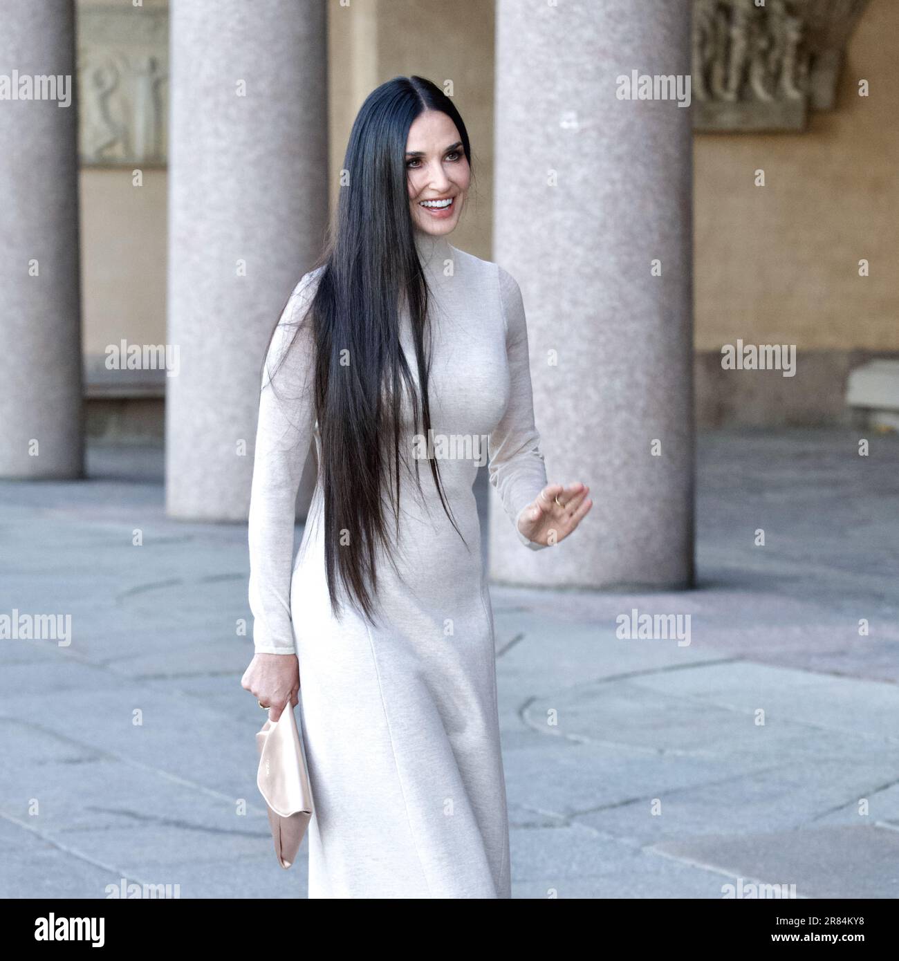 STOCKHOLM, SWEDEN - JUNE 11, 2023: Demi Moore outside the Stockholm ...