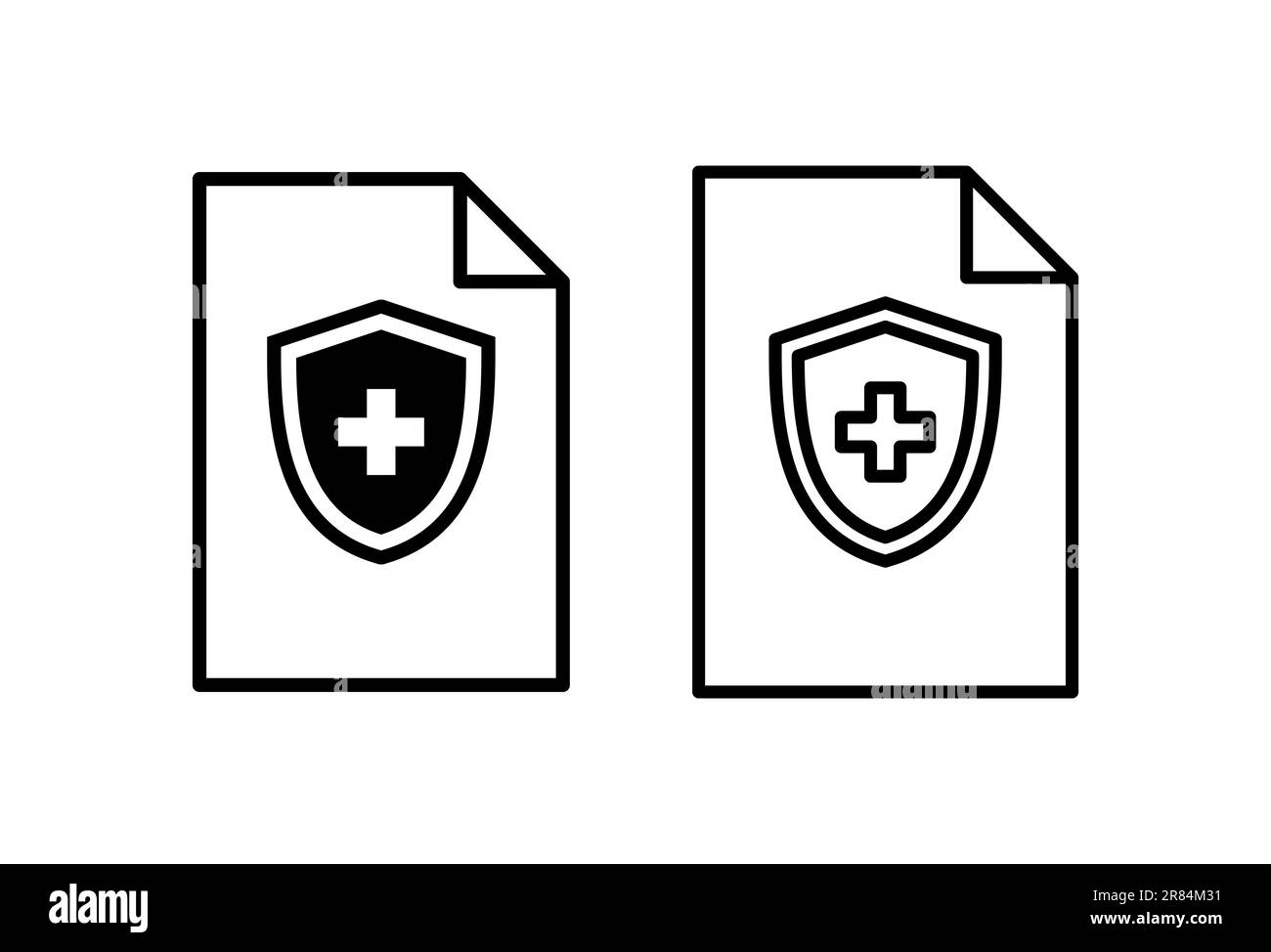 Medical insurance icon set. health insurance icon Stock Vector Image ...