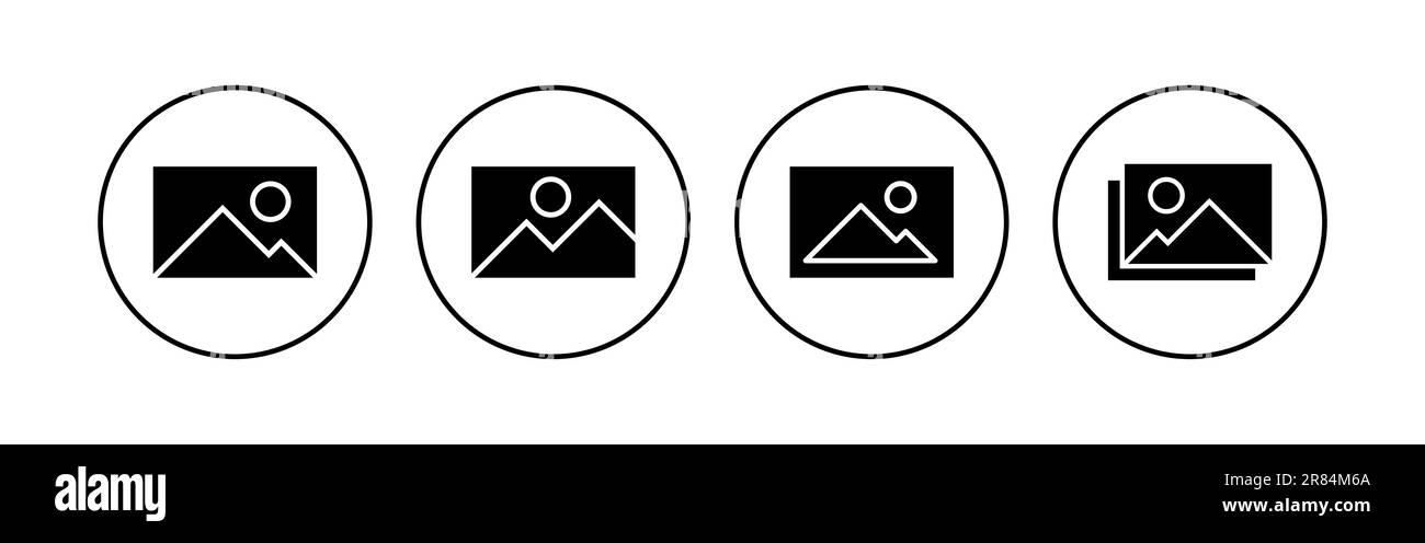 Picture icon set. photo gallery icon symbol Stock Vector Image & Art ...