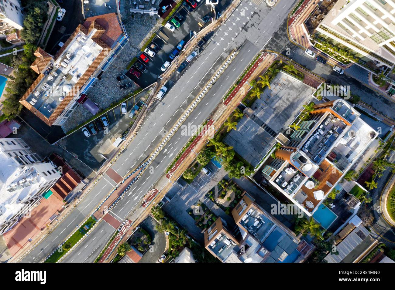 Top down view of Limassol urban downtown area. Cyprus Stock Photo - Alamy