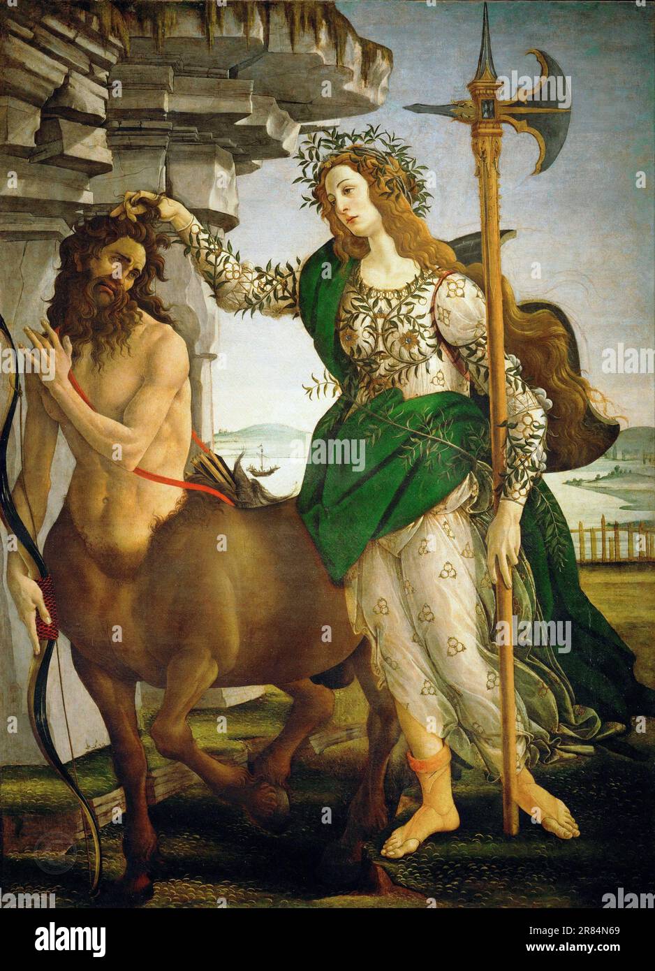 Uffizi – Sandro Botticelli - Pallas and the Centaur Stock Photo - Alamy