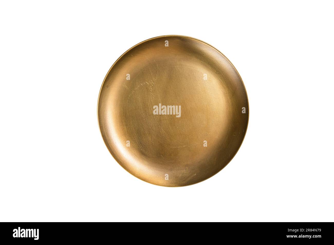 Food cooking and healthy eating background, Empty metal craft plate on ...