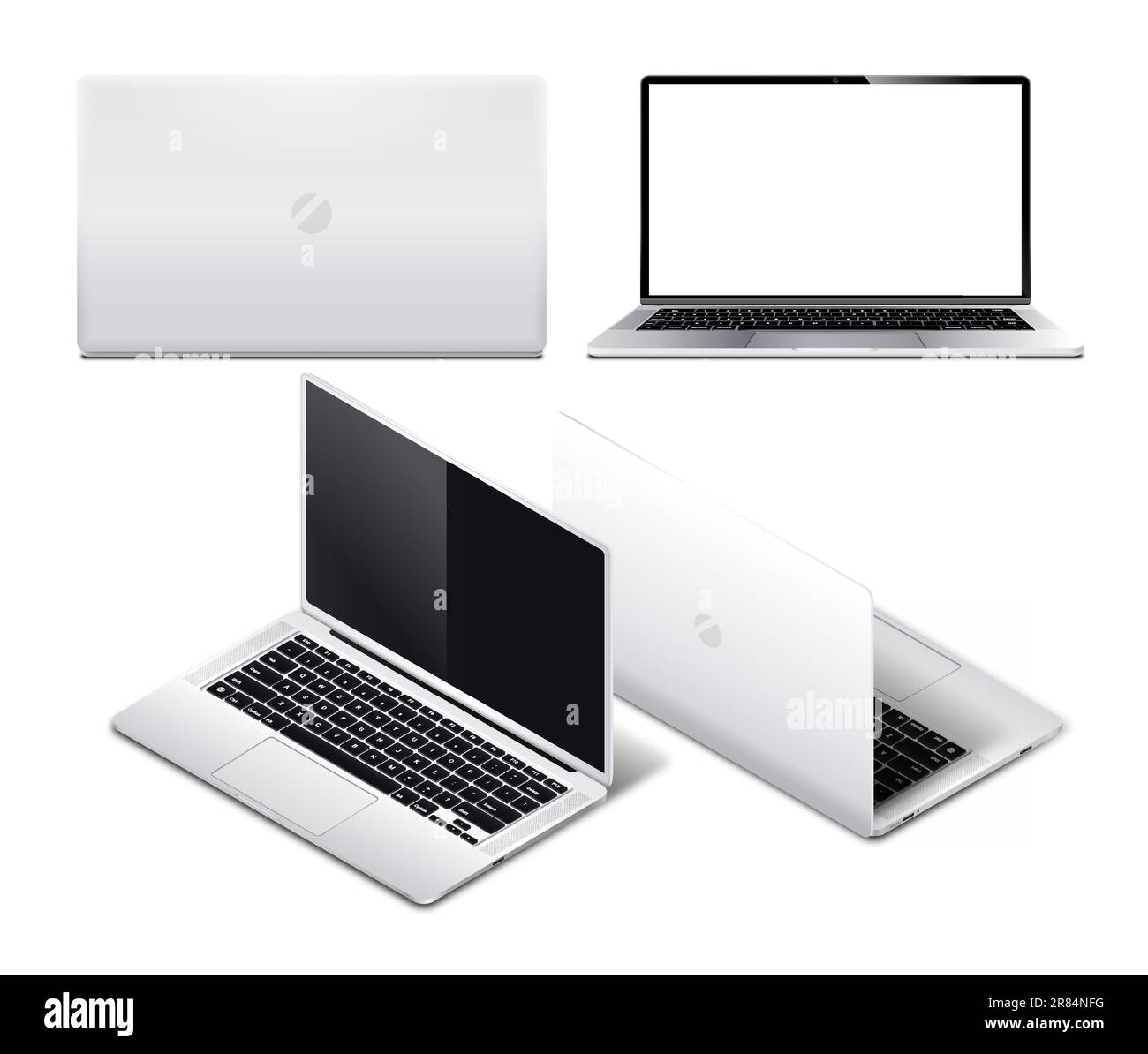 Multi screen computer set up Stock Vector Images - Alamy