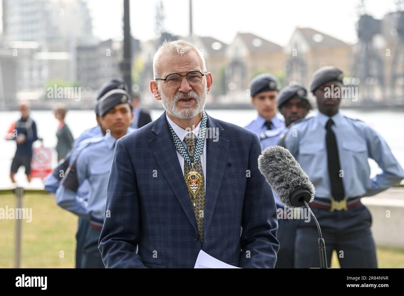 City Hall, London, UK. June 19 2023. Speaker Andrew Boff AM at the ...