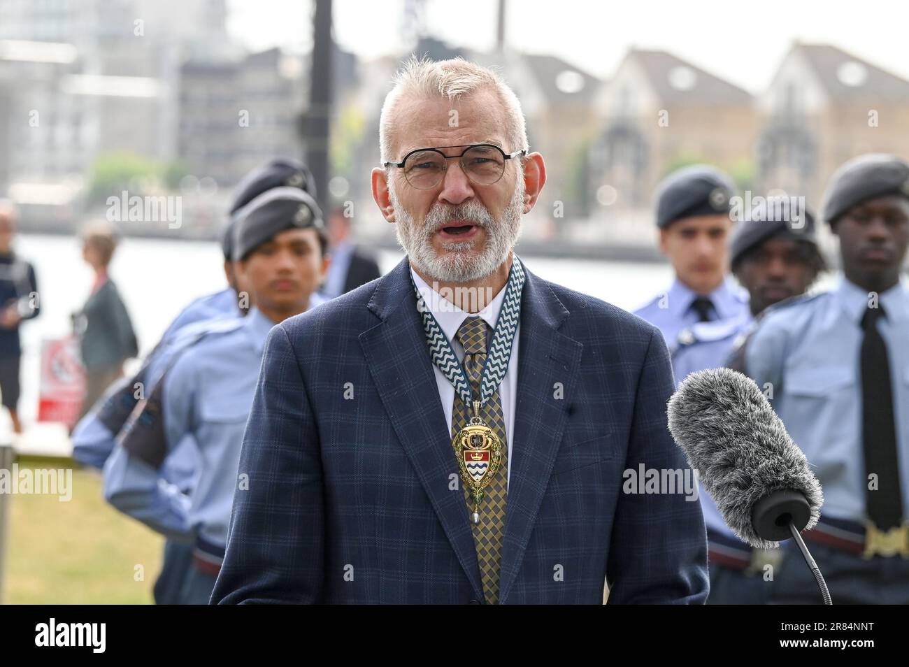 City Hall, London, UK. June 19 2023. Speaker Andrew Boff AM at the ...