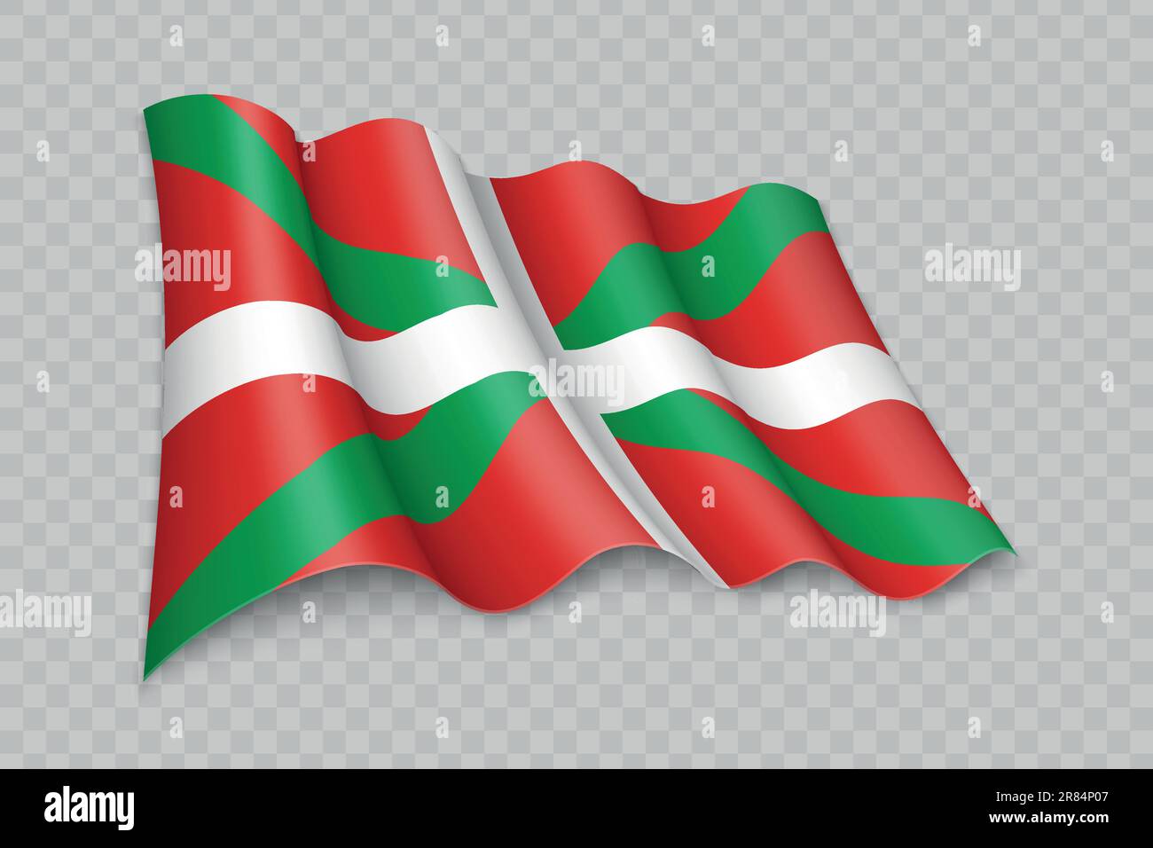 3D Realistic waving Flag of Basque Country is a region of Spain on ...