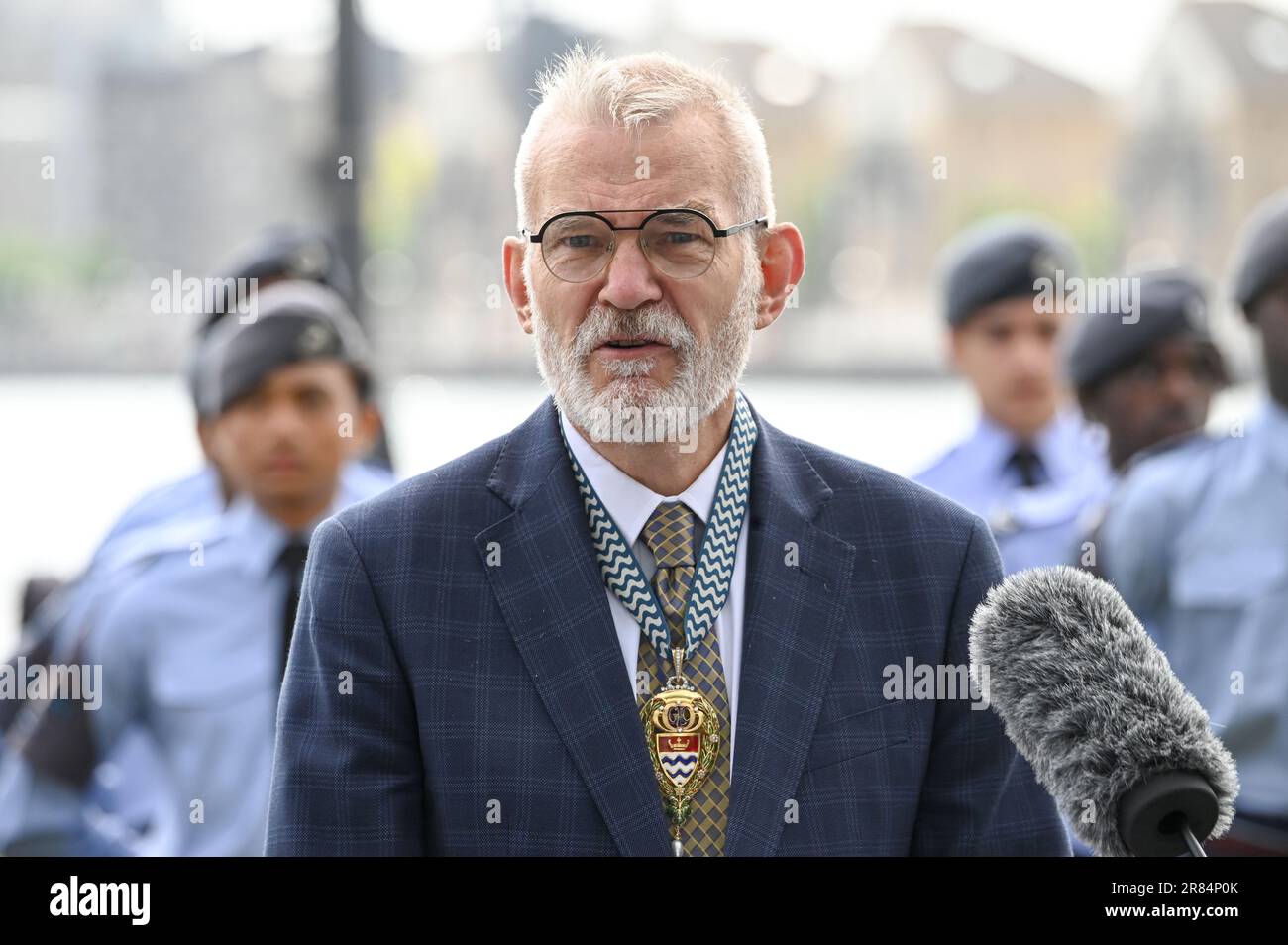 City Hall, London, UK. June 19 2023. Speaker Andrew Boff AM at the ...