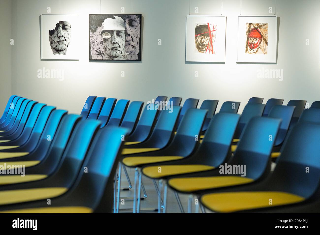Buckow, Germany. 19th June, 2023. The event room of the new visitor ...