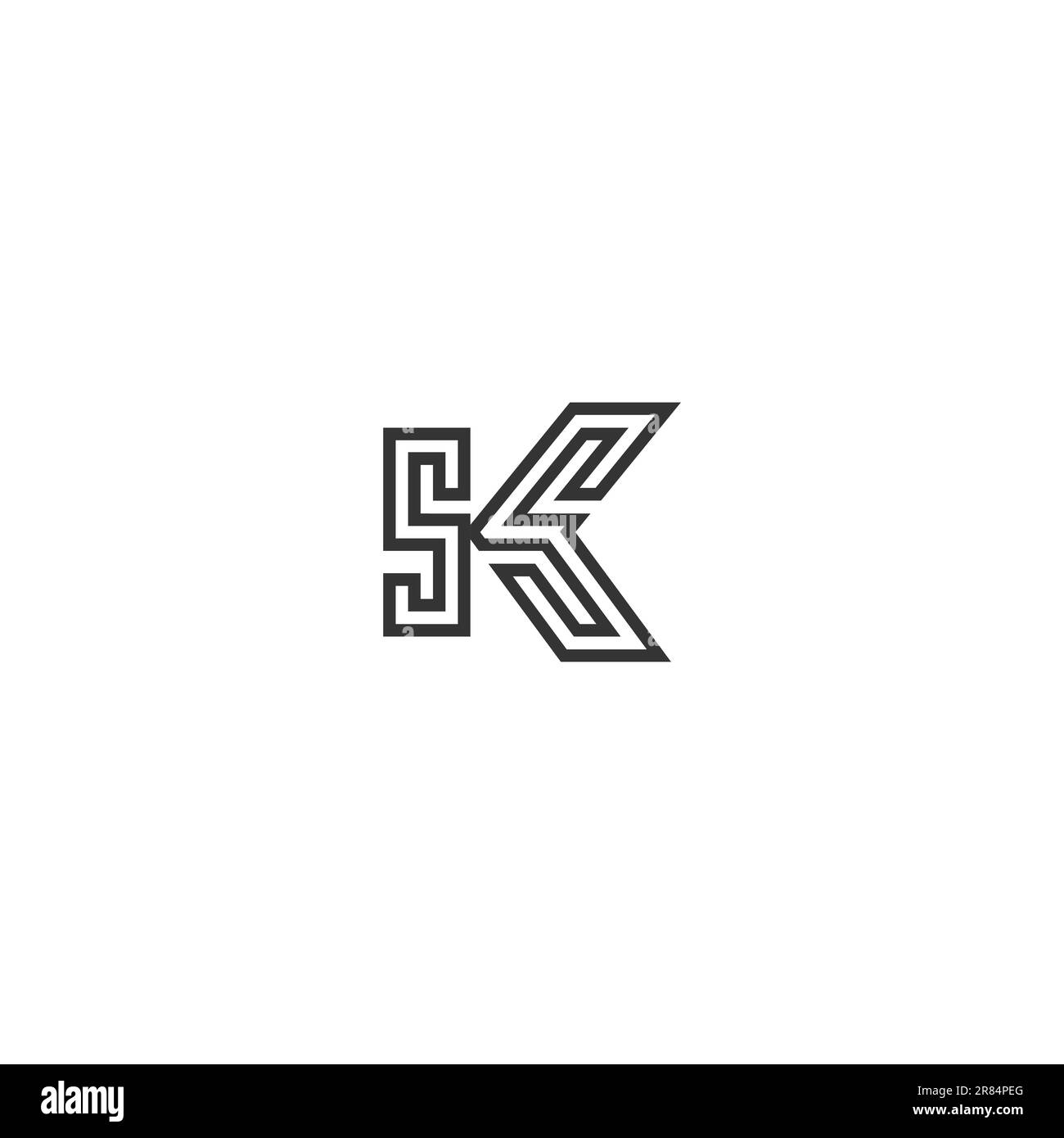 Alphabet letters Initials Monogram logo SK, KS, S and K Stock Vector ...