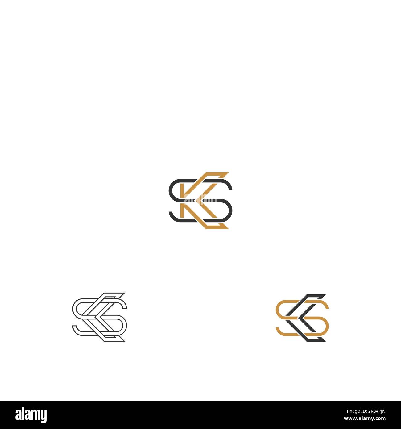 Alphabet letters Initials Monogram logo SK, KS, S and K Stock Vector ...