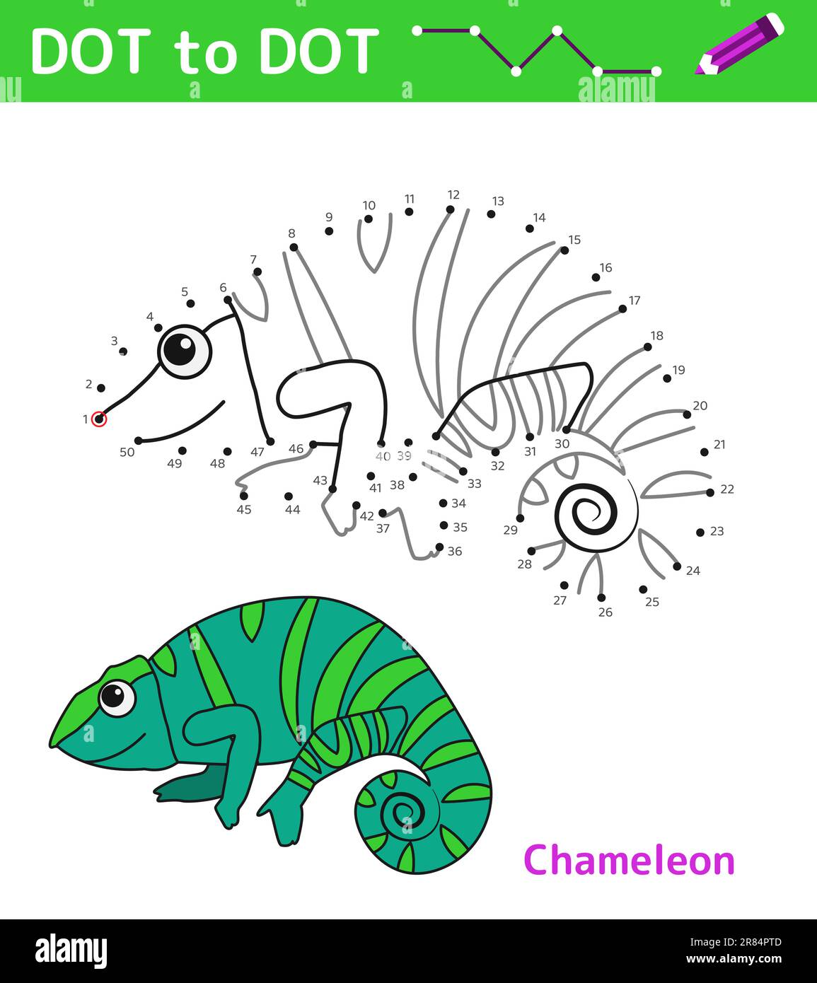 Numbers game Dot to dot. Math game for kids Stock Vector Image & Art ...