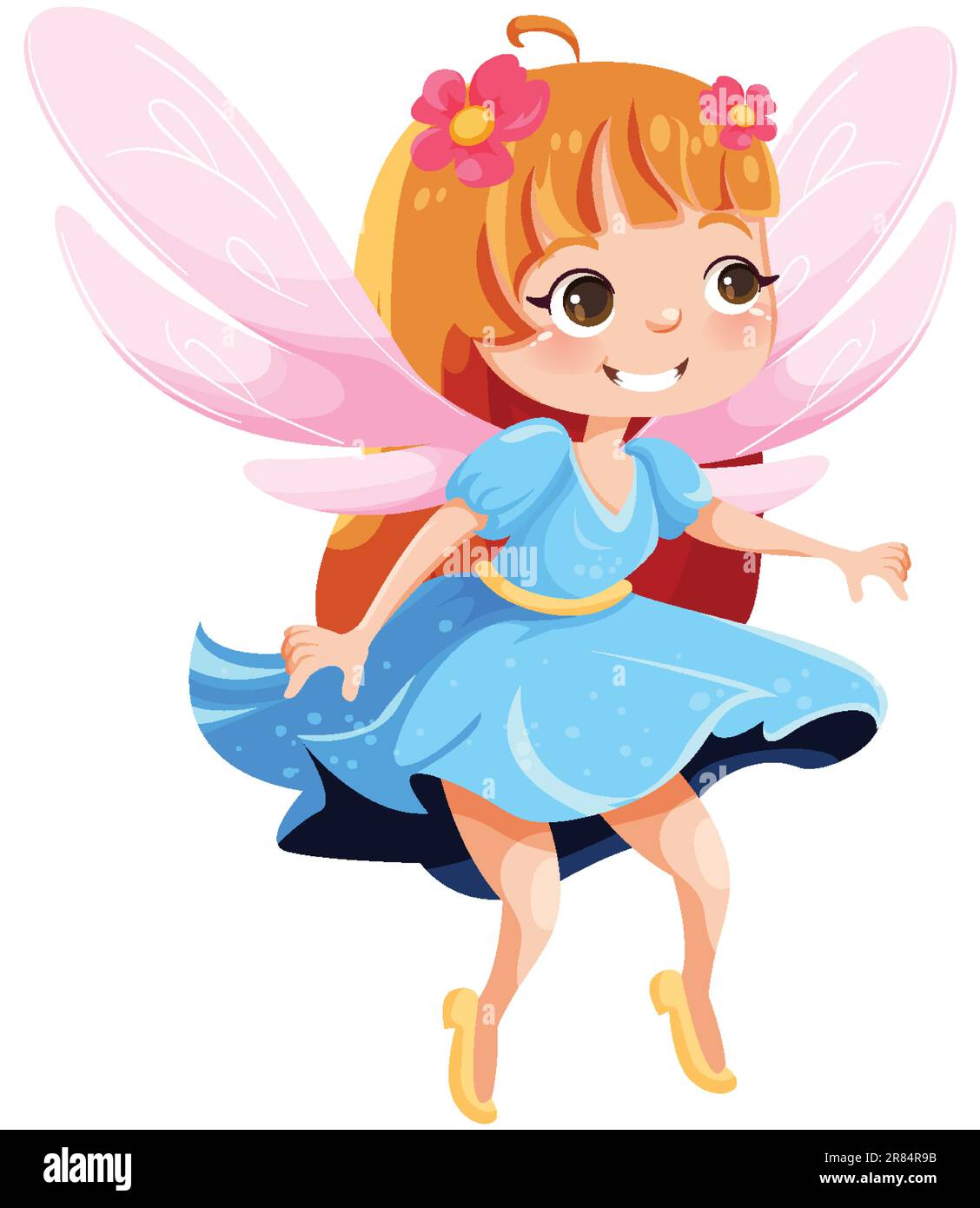 Beautiful fairy cartoon character illustration Stock Vector Image & Art ...