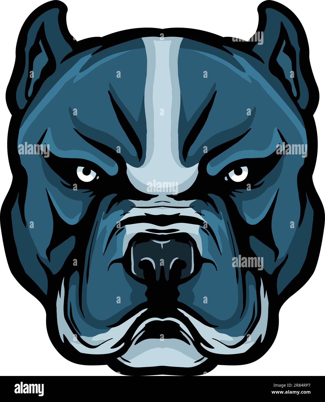 Pitbull Face Vector