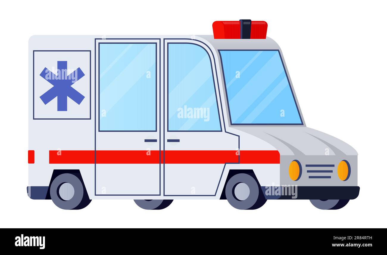 Ambulance car - modern flat design style single isolated image Stock ...