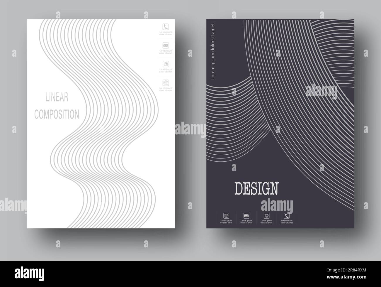 Linear composition. A set of templates for the design of banners ...