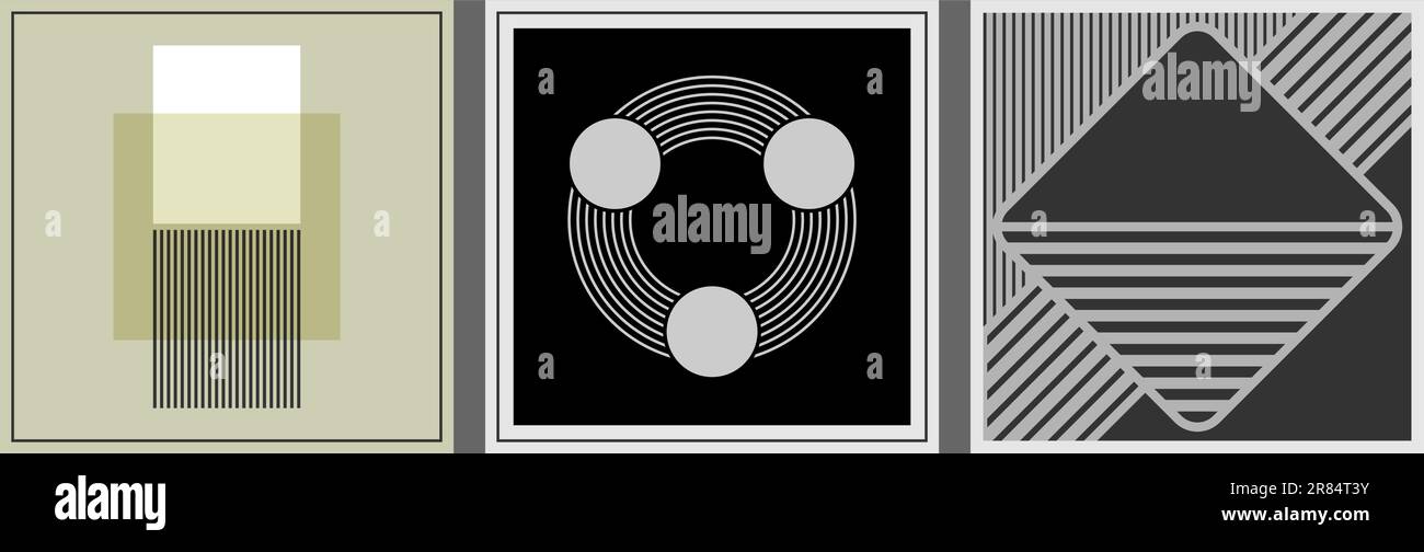 Geometric composition for interior design, prints, postcards, posters ...