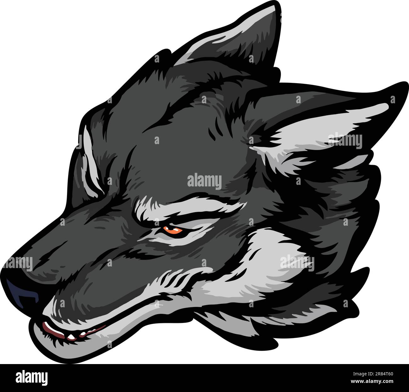 Wolf Face Illustration. Wild. Face. Vector Stock Vector Image & Art - Alamy