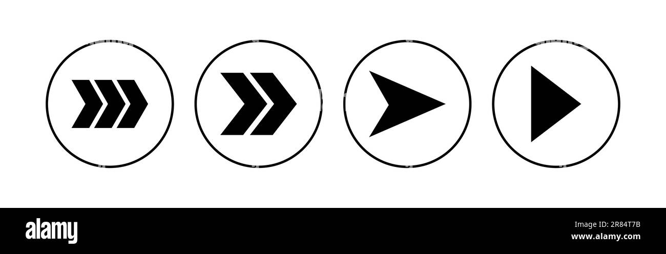 Arrow icon set. Arrow symbol. Arrow sign for your web design Stock ...