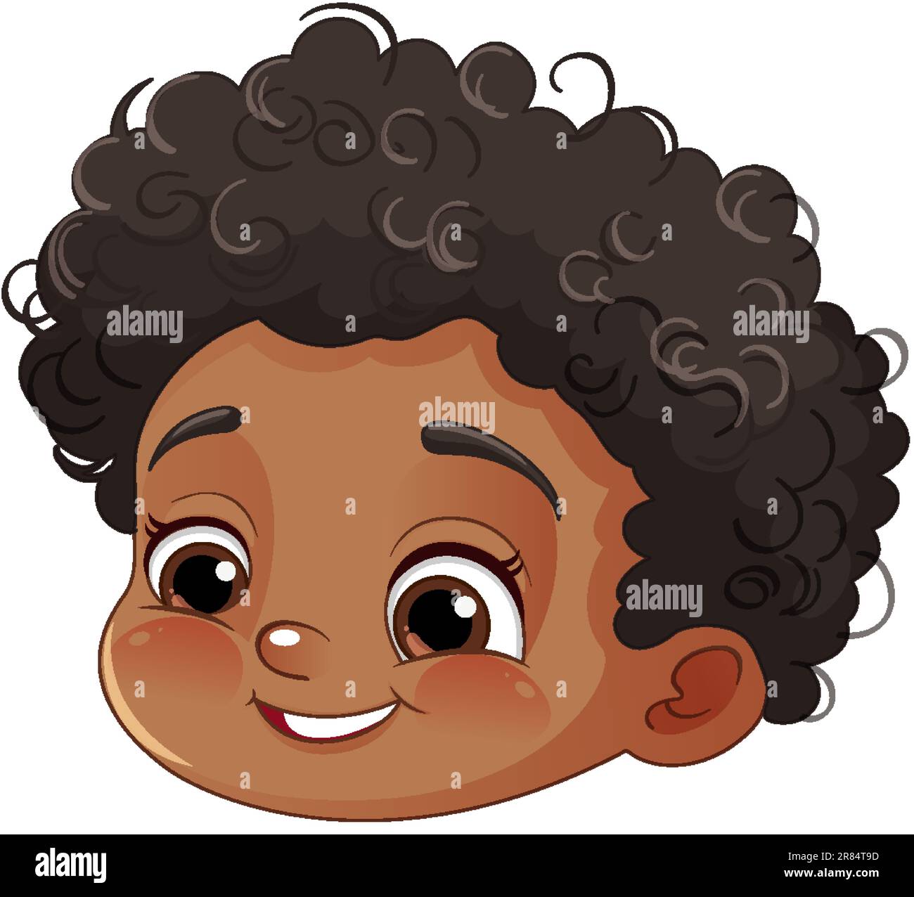 African American Kid Cartoon Character illustration Stock Vector Image ...