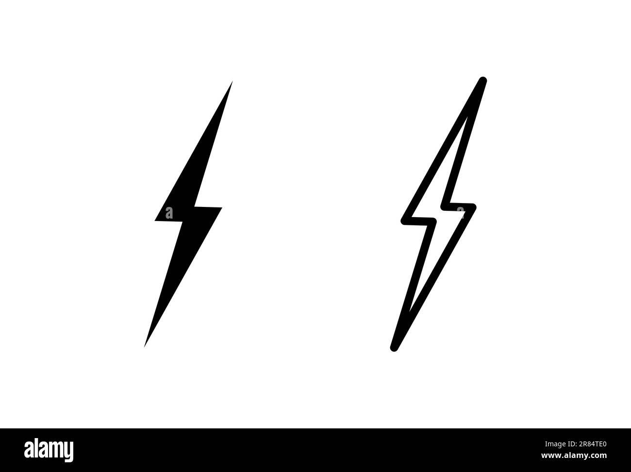 Lightning icon set. electric icon vector. power icon. energy sign Stock ...