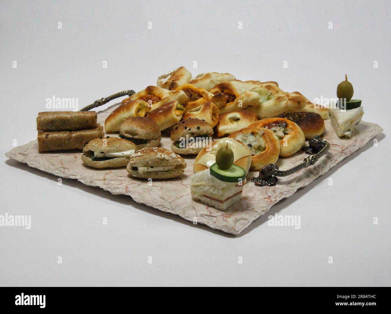 Arabic Pastries on Marble Tray Stock Photo - Alamy