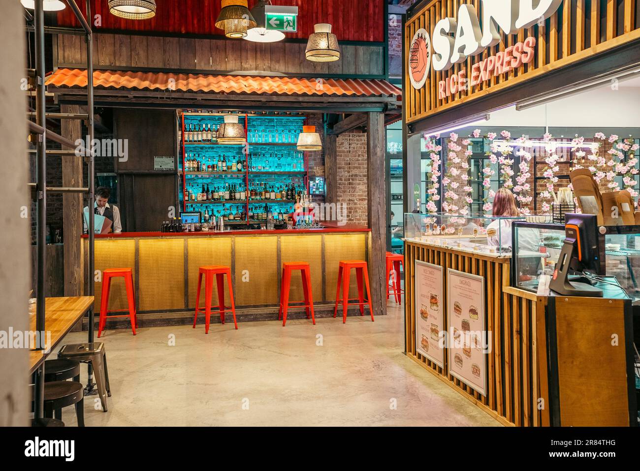 Warsaw, Poland-05 July, 2022:Interior of Norblin Factory, Fabryka ...