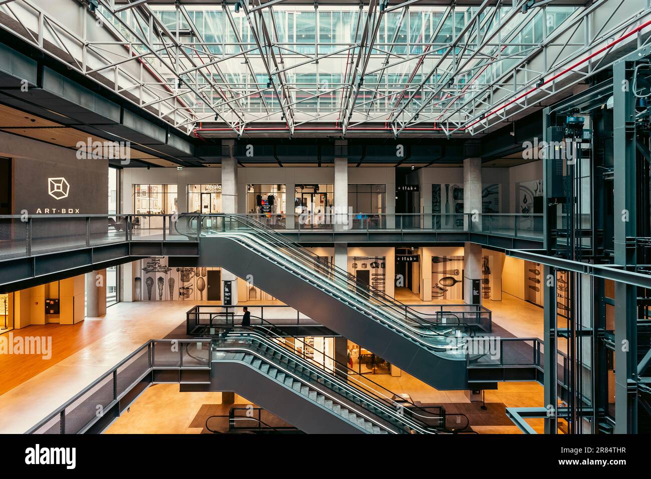 Warsaw, Poland-05 July, 2022:Interior of Norblin Factory, Fabryka ...