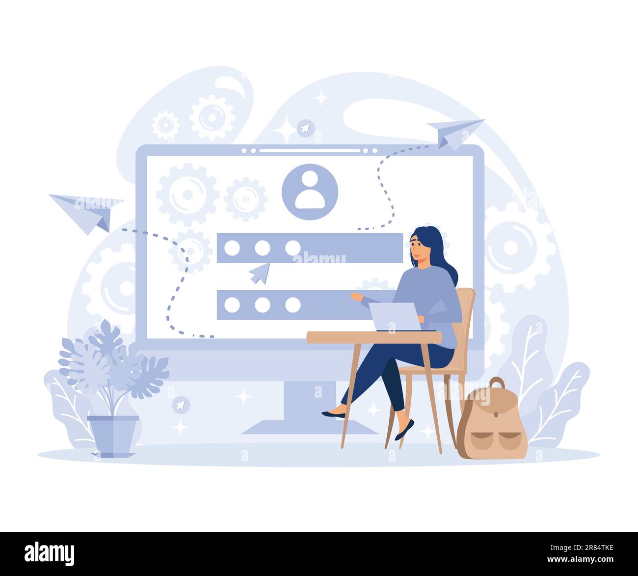 Software for video conferencing Stock Vector Images - Alamy